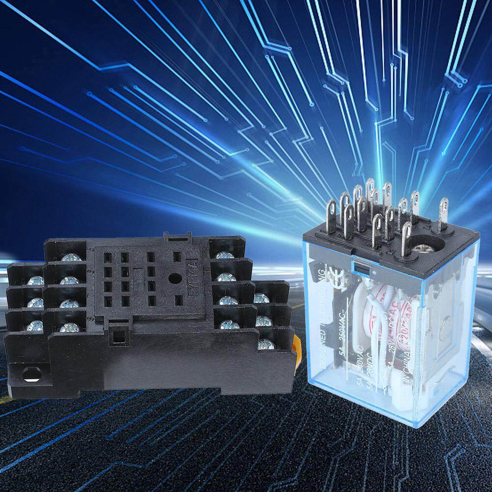 PYF14A DIN Rail Power Relay Socket Base 14 Pin for MY4NJ HH54P MY4 - Fast horse Auto - ThaiPick