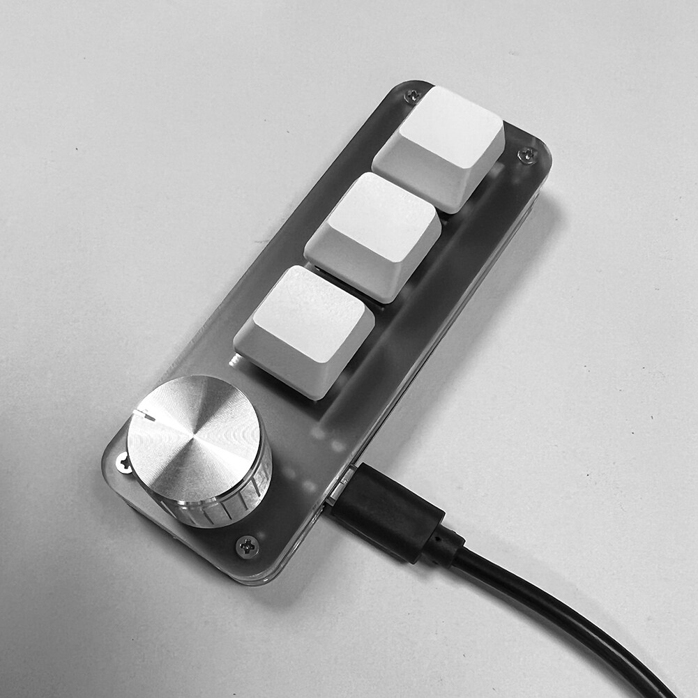 RGB Macro 3 Key/ 4 Keys Programmable One-Handed Mechanical Gaming ...