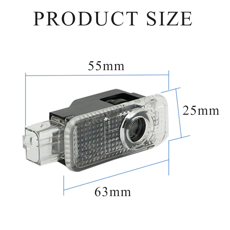 2 X Led รถประตูต้อนรับแสง Laser P Rojector Sline โลโก้สำหรับออดี้ A1 A3