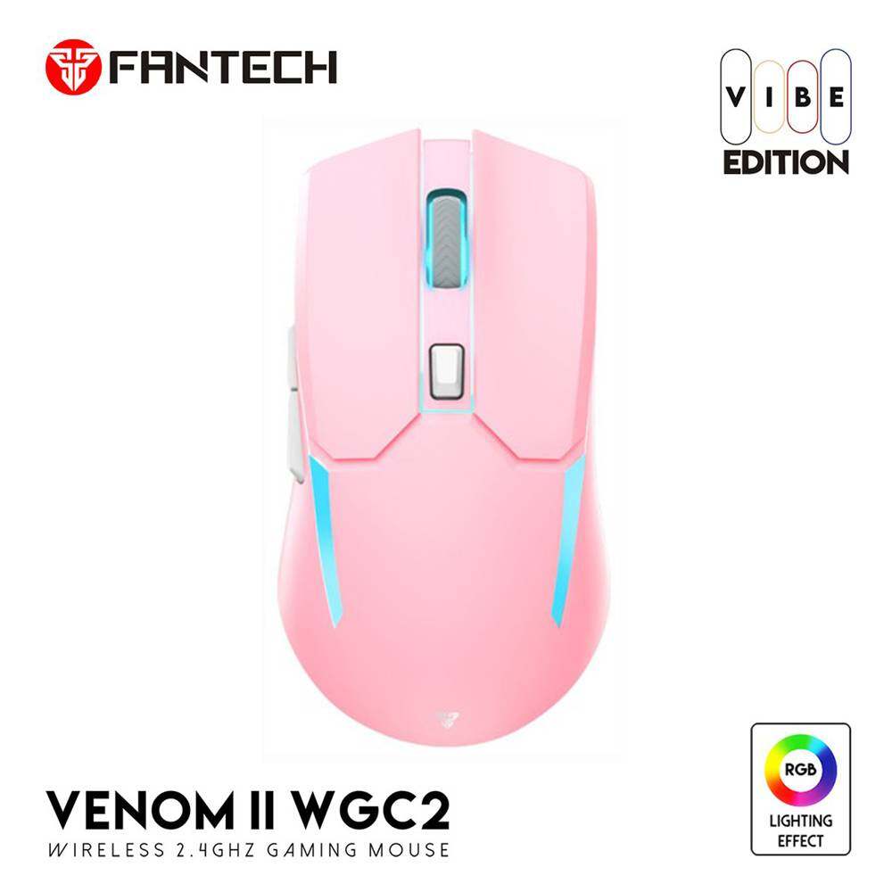FANTECH WGC2 Wireless mouse Charging design RGB And 2400DPI Adjustable ...