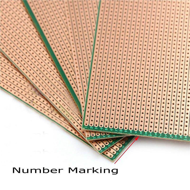 Idealhere 2 ชิ้น stripboard veroboard เจียระไน PCB platine ด้านเดียว ...