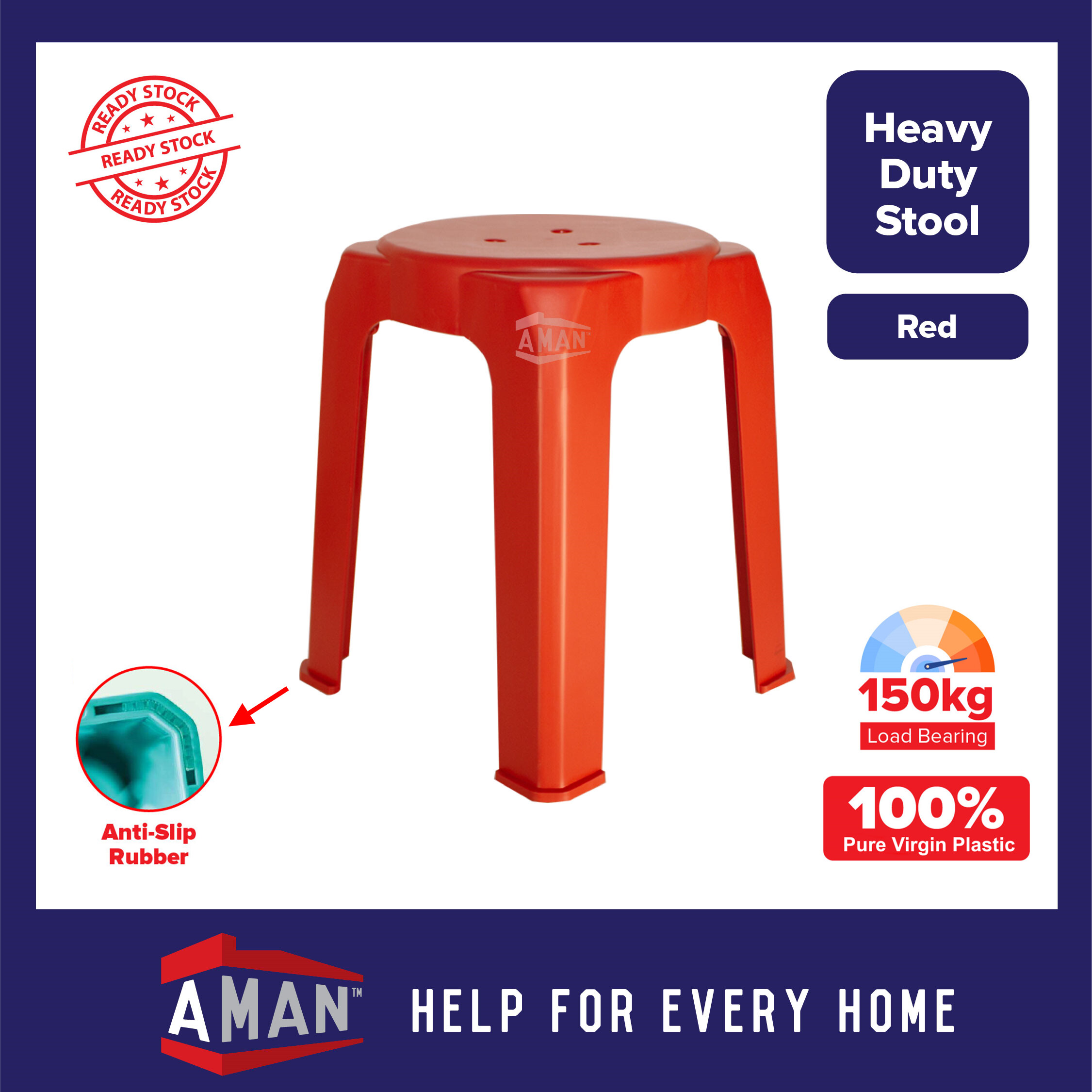 Heavy Duty Plastic Stool Plastic Chair High Quality Anti Slip Chair ...