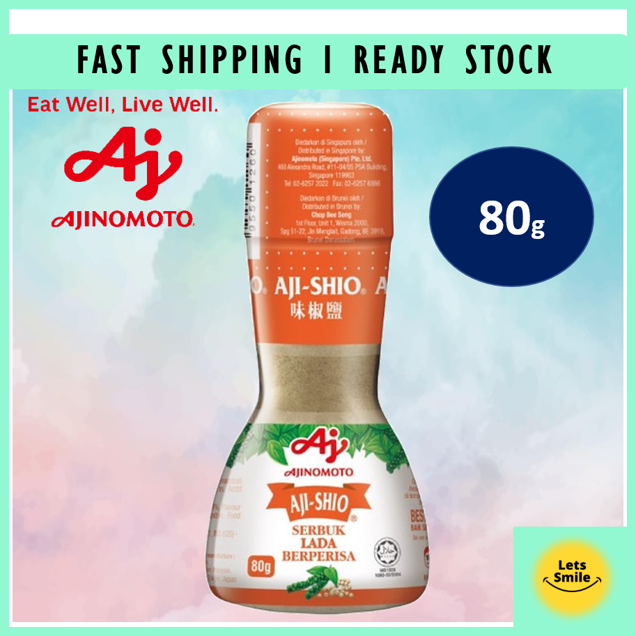 Ajinomoto Aji-Shio Flavoured Pepper Powder 80g | Lazada