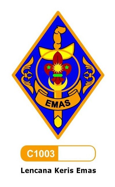 MALAYSIA CUB SCOUT BADGES PENGAKAP KANAK-KANAK KERIS GANGSA,PERAK,EMAS ...