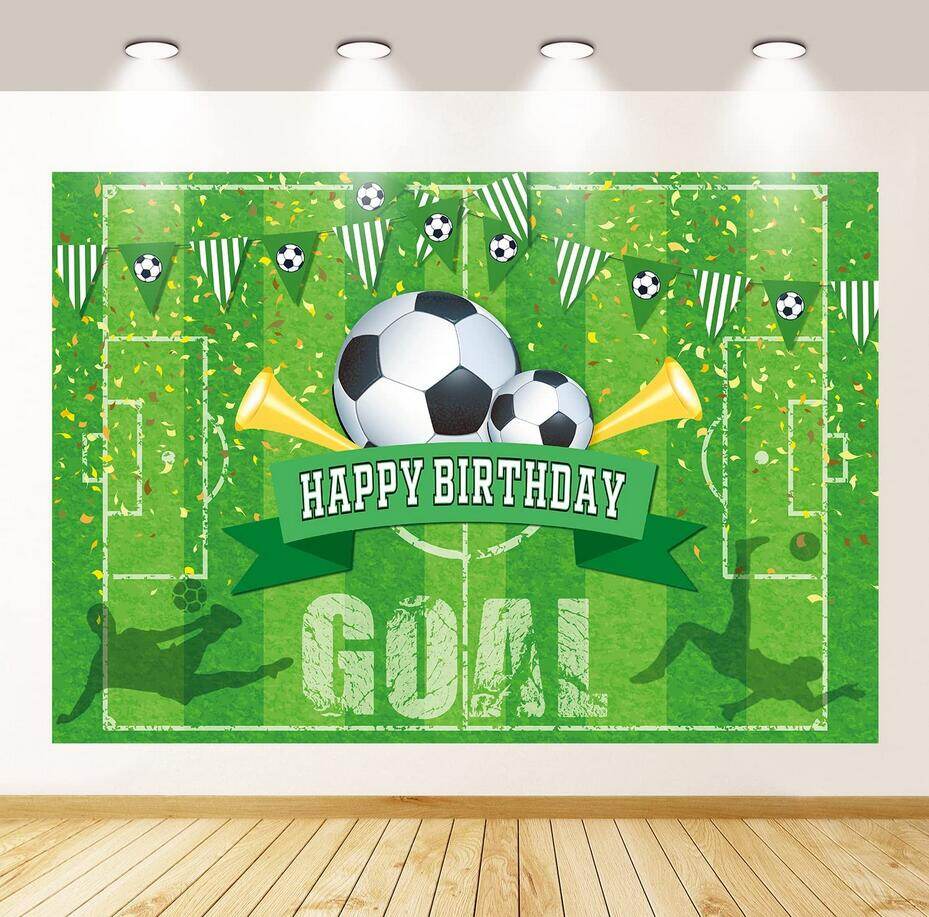 5x3ft Football Field Photo Backdrop Soccer Theme Party Supplies for ...