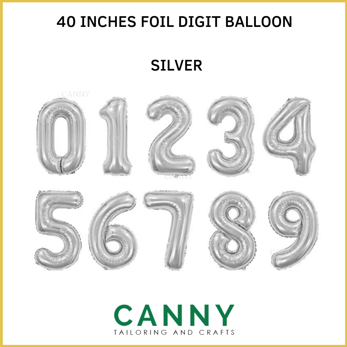 40 Inches Digit Foil Balloon for Party Decoration / Belon Foil Angka ...