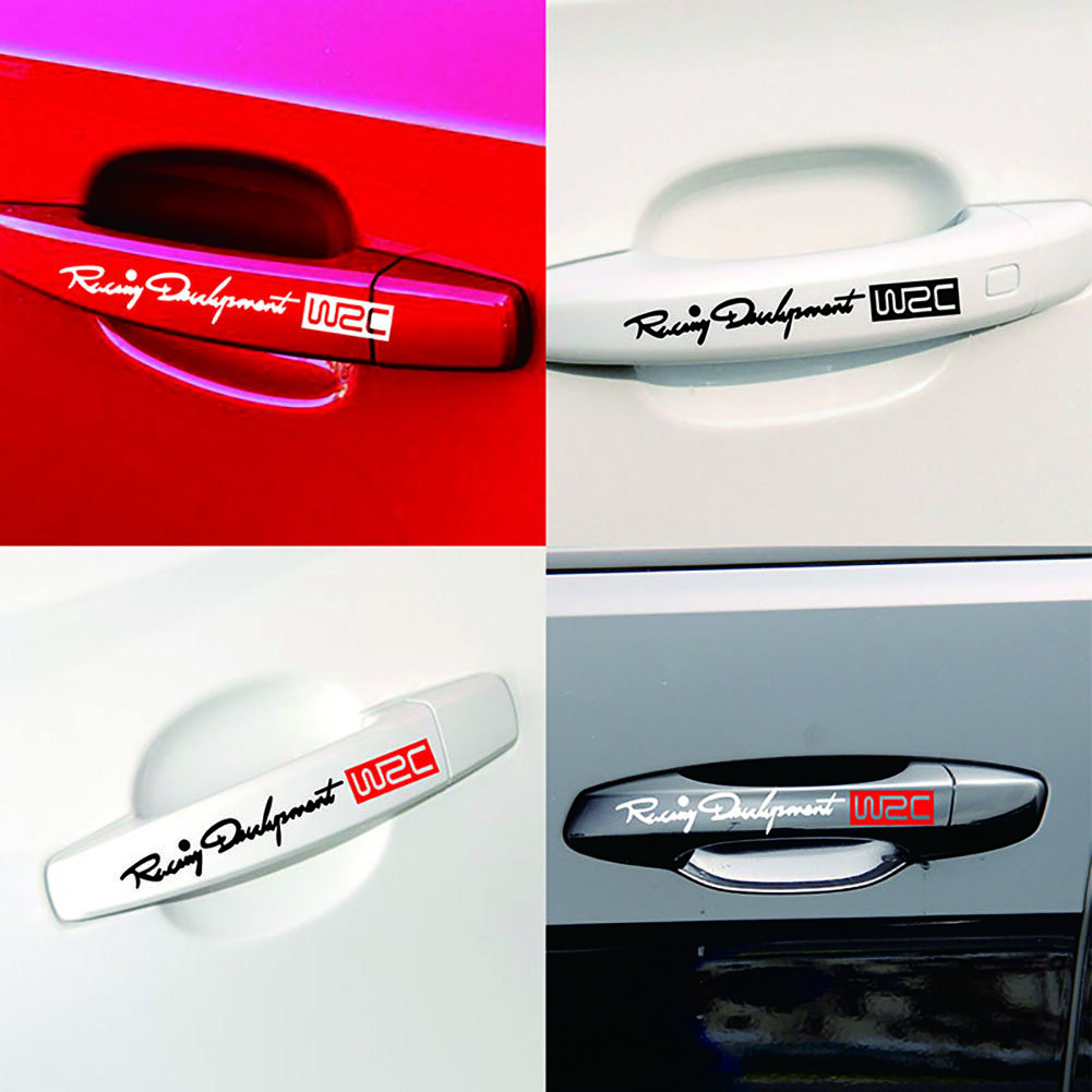 chaotui45441® 4Pcs WRC Door Handle Stickers Decal Rally Car for Toyota ...