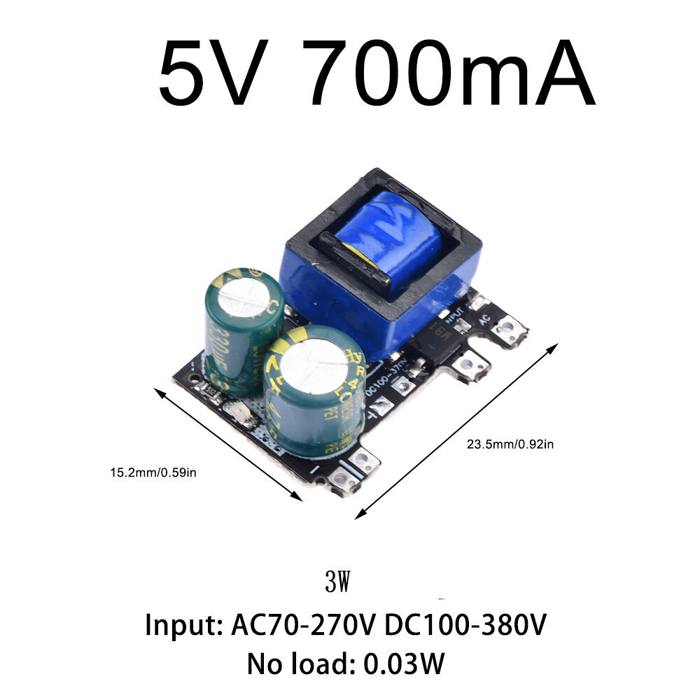 diymore AC/DC to DC Step Down Buck Converter Voltage Regulator Board 5V700MA/ 1000M/2000MA ...