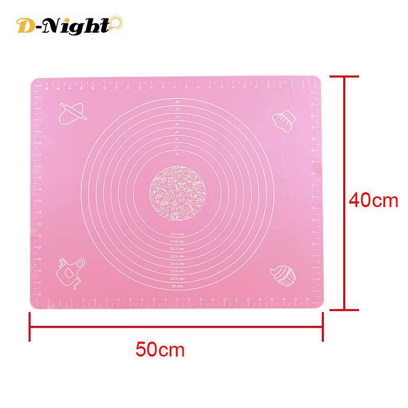 D - Night ซิลิโคนแผ่นรองอบสำหรับแป้ง Reusable Non - Stick แผ่นรองโต๊ะ ...