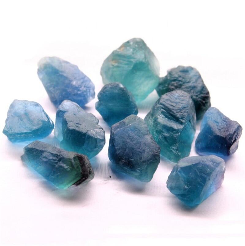 1 PC Raw Natural Blue Fluorite Quartz Crystal Semi Precious Stone Rough ...