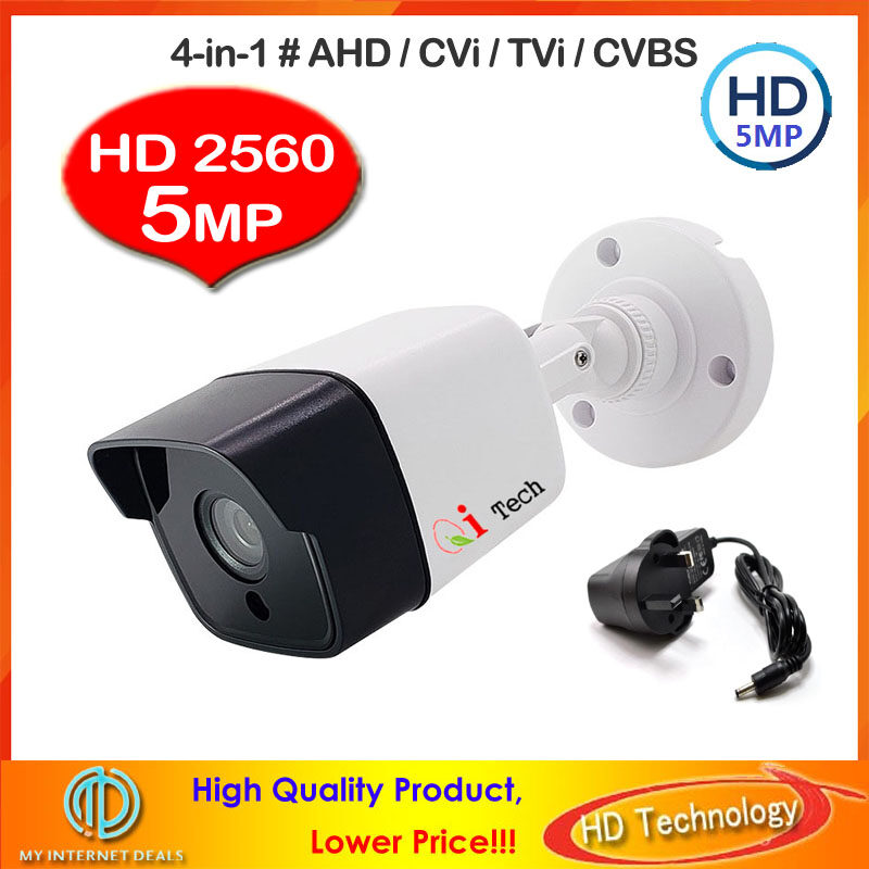 Qi Tech HiK Vision CCTV HD-2560P 5MP Infra Red Bullet Out Door Water ...