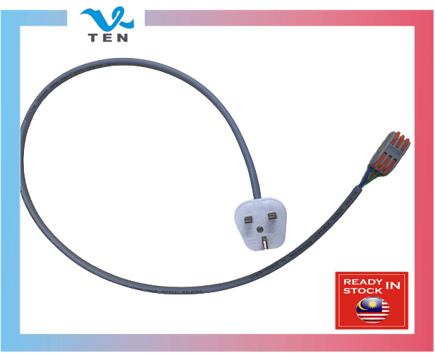 AC240V 1M 3 Pin Plug Cable With Wire Clipper Wire Power Supply | Lazada