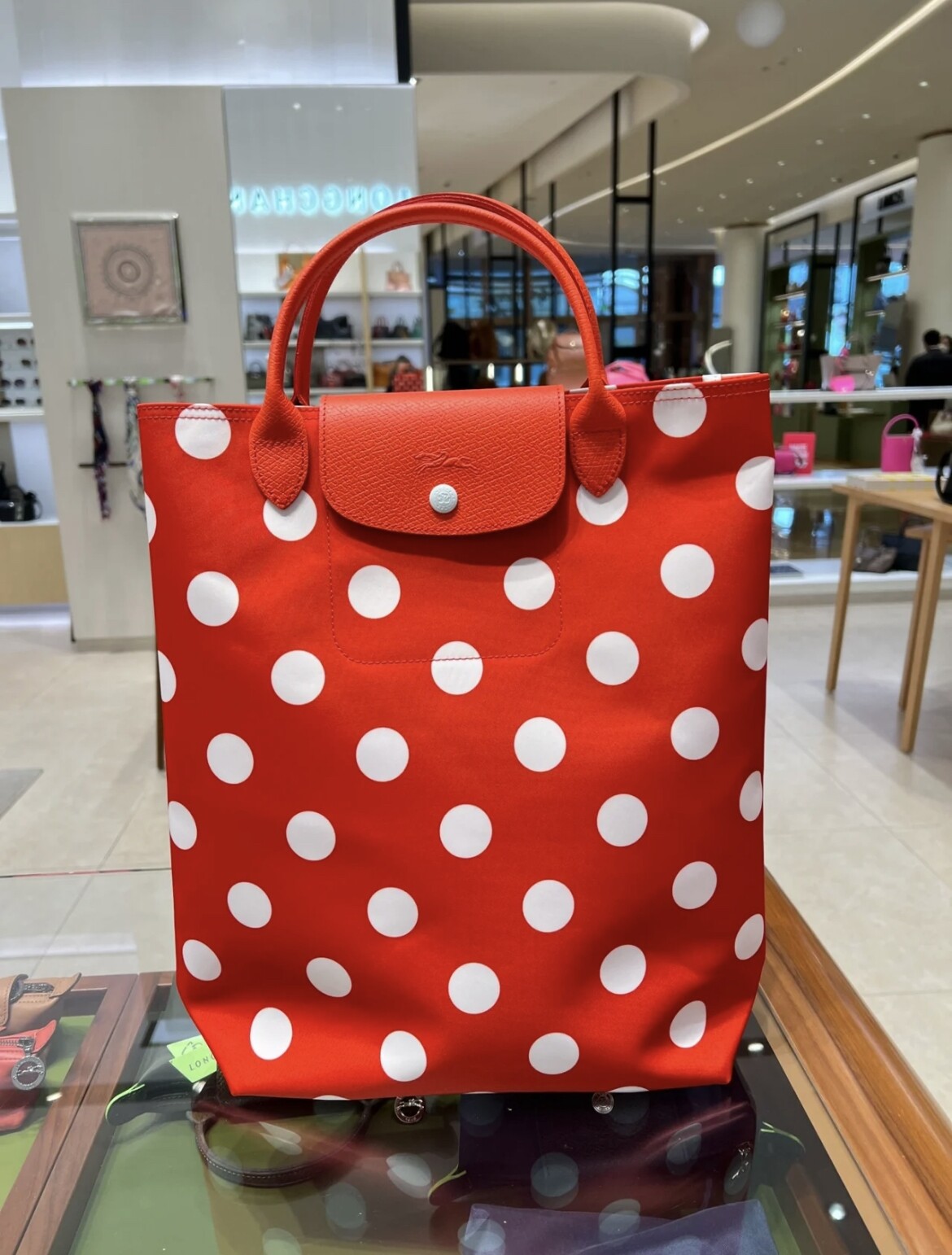 100% original Longchamp Longxiang New Year restricted series retro red ...