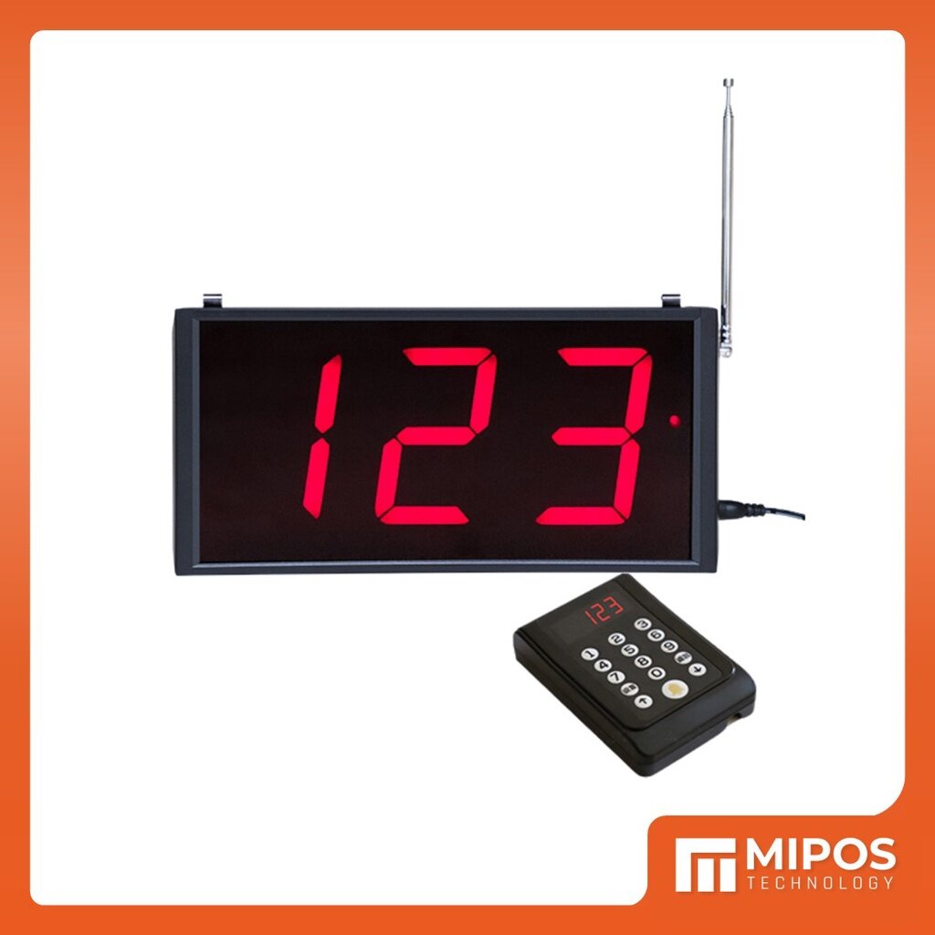 Wireless Queue Calling System/3-Digit/QMS Queue/Ding Dong OR English ...