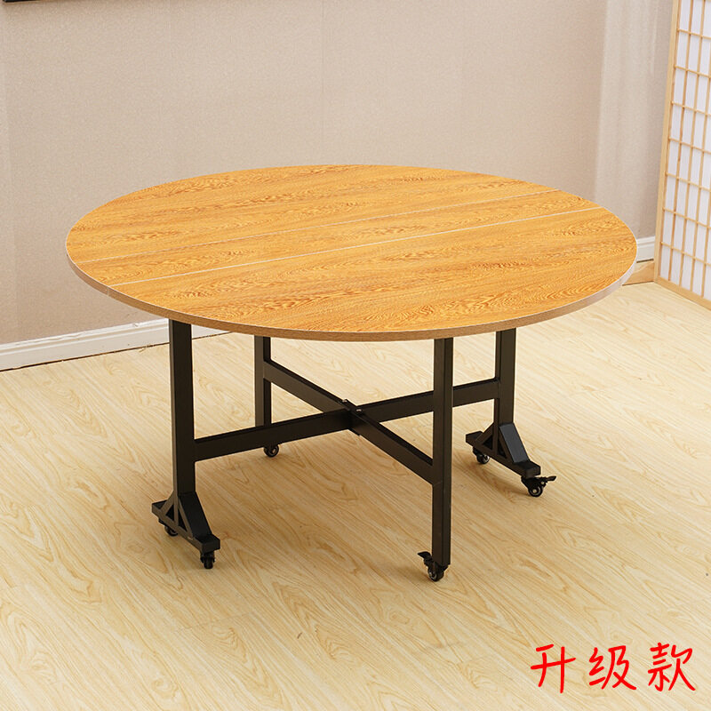 Moving Home Use Folding Large Round Table 10-person Dorm Dining Table ...