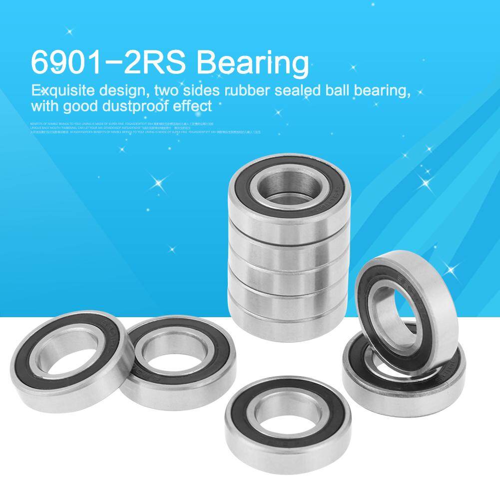 10Pcs F695-2RS Bearing 5X13X4mm Flanged Miniature Deep Groove Ball ...