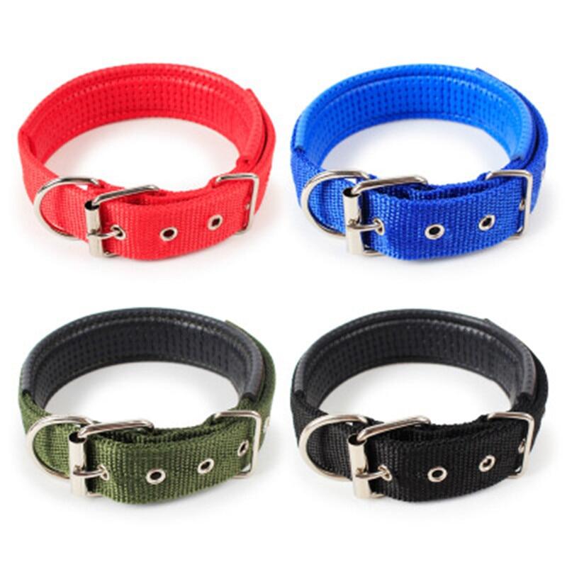 Nylon Pet Dog Collar Durable Adjustable Soft Nylon Pet Puppy Cat Dog ...