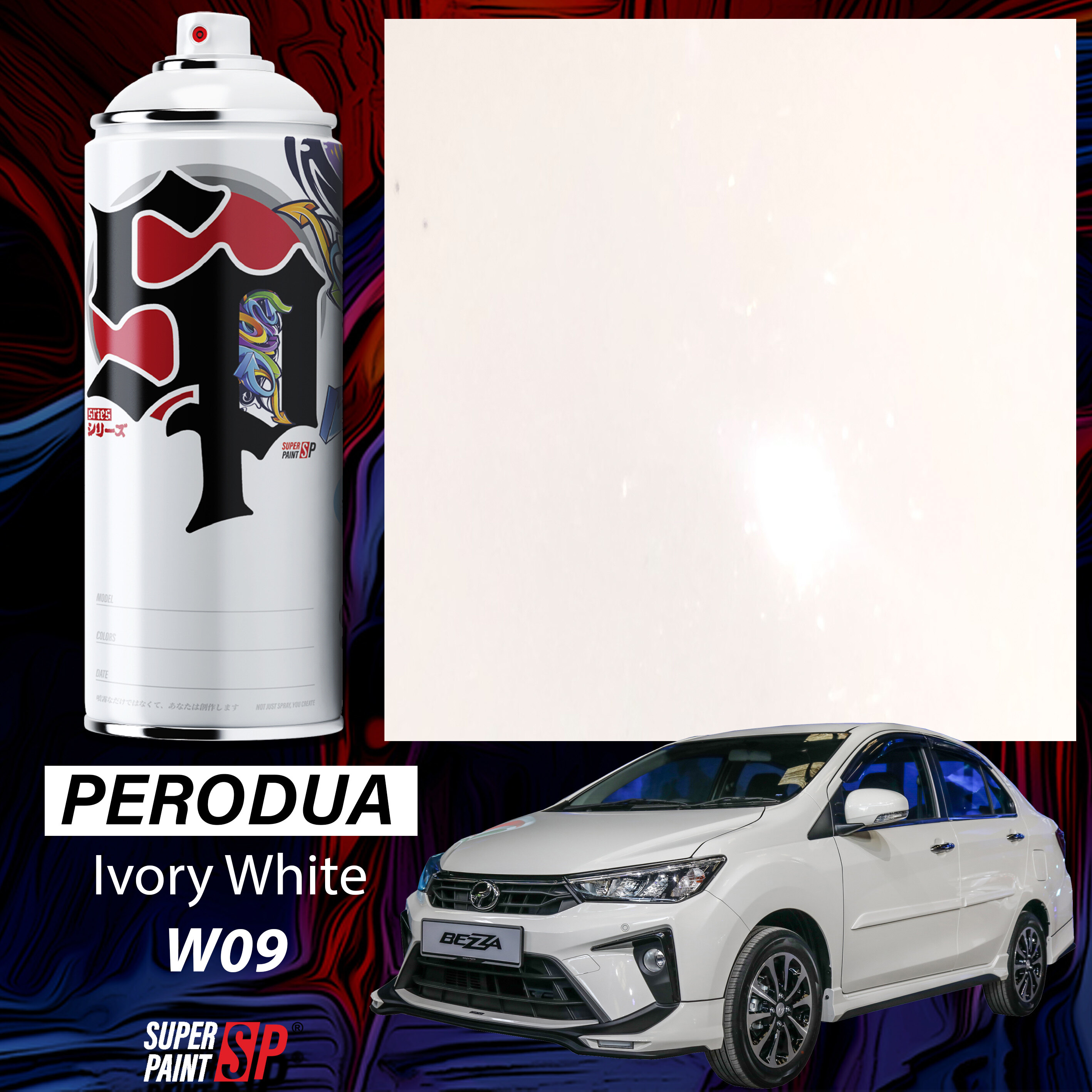 PERODUA BEZZA 】 Touch Up Paint All Colors 🚗 Aikka Spray 370ml Bezza ...