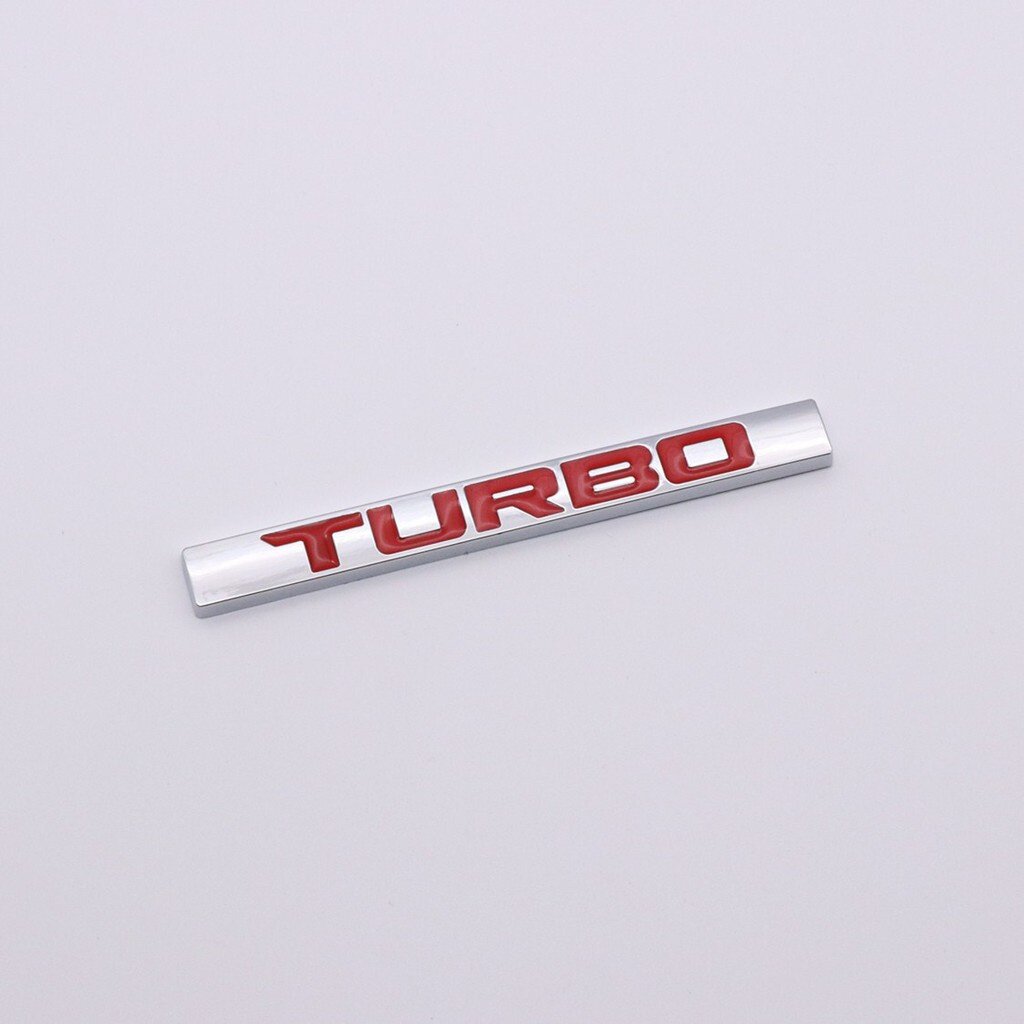 TURBO Car Large TURBO Metal Turbocharged Car Emblem Modified Sports ...