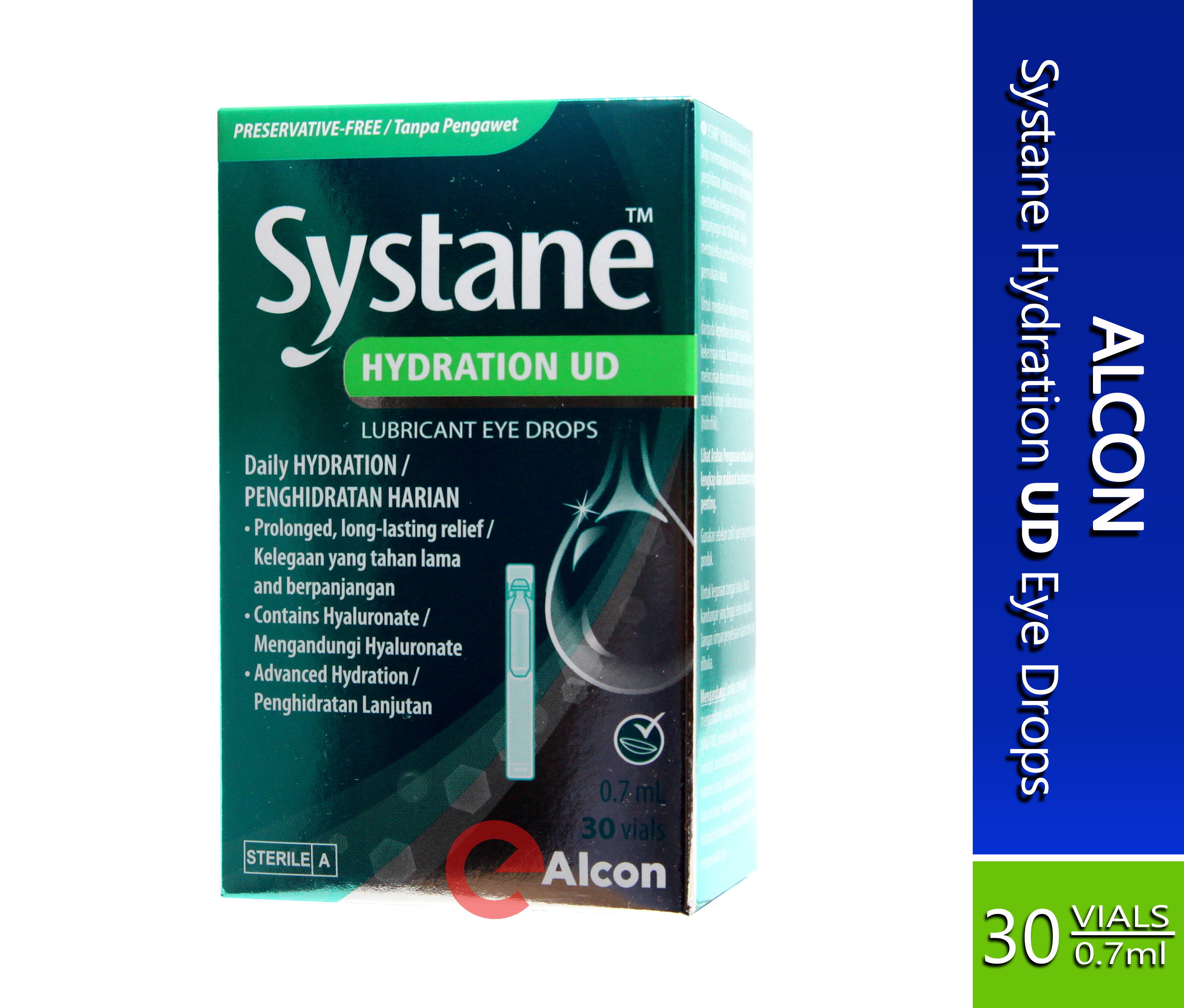 (EXP 02.2025) Alcon Systane Hydration UD Lubricant Eye Drops 0.7ML X 30 ...