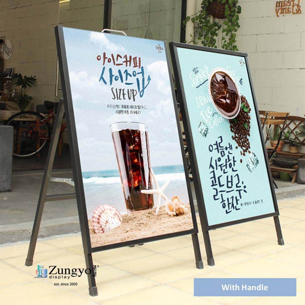 A Board Poster Display Stand Single Side Display Stand Only | Lazada