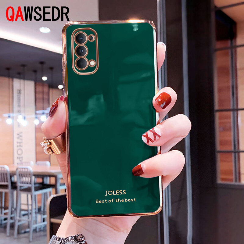 QAWSEDR สำหรับ OPPO RENO 4 5 6 Pro RENO 2Z 2F 3 6D ชุบ Anti-Drop ที่ ...