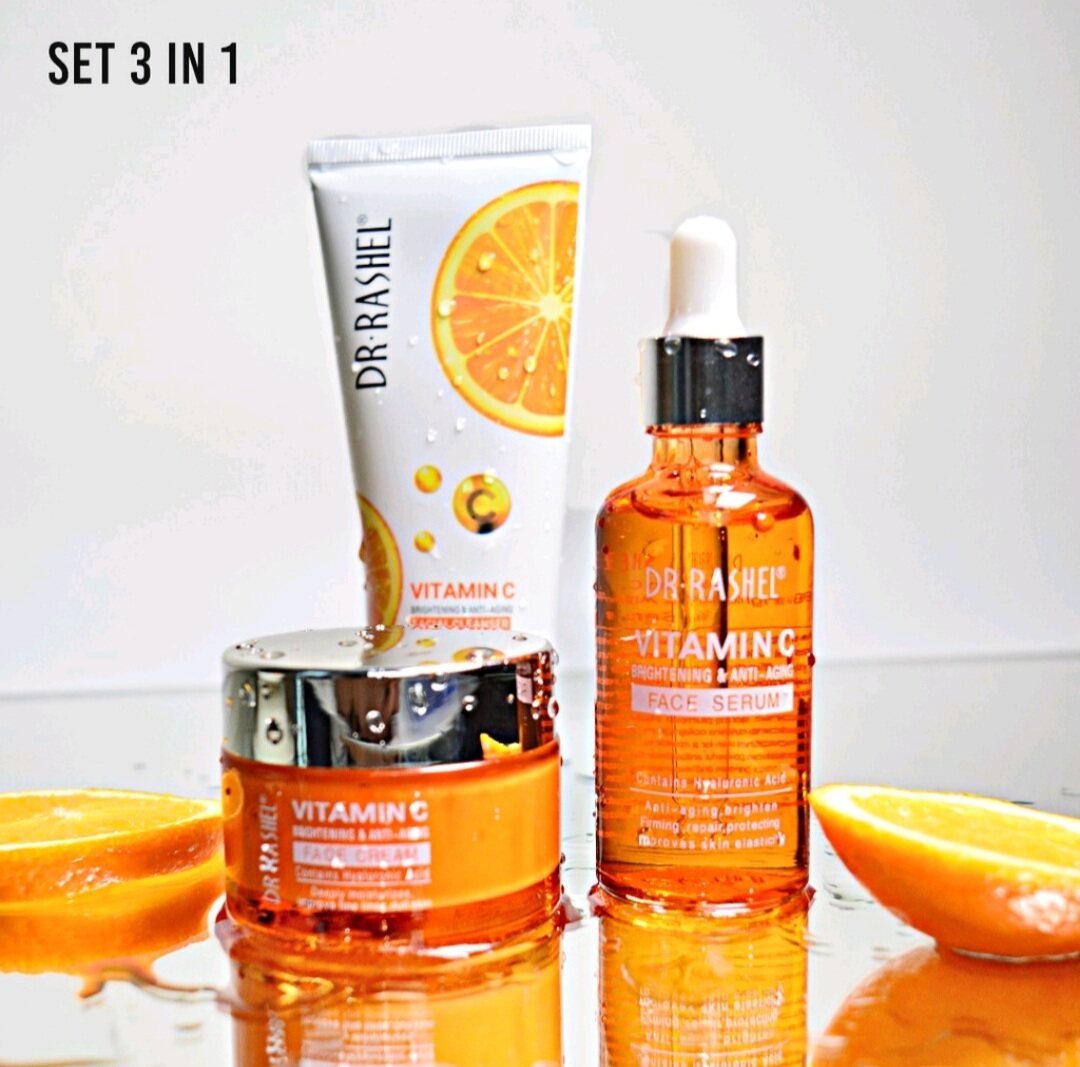 DR.RASHELL 3 IN 1 SET Vitamin C Brightening & Anti-aging Skincare Set ...