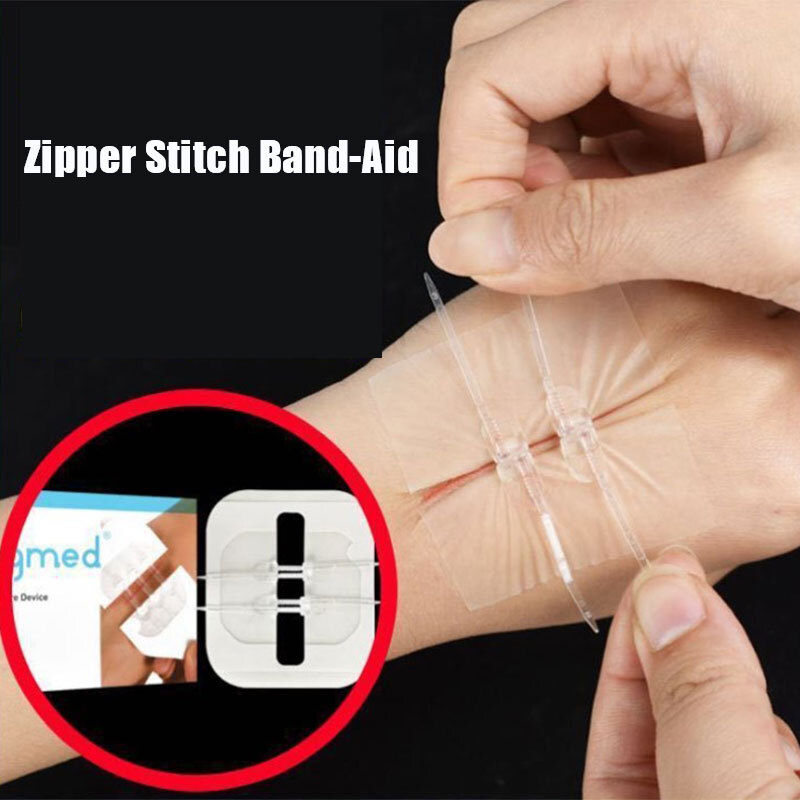 LEI 2PC/box Bandage Band Aid Zip Stitches Zip Tie Wound Closure ...