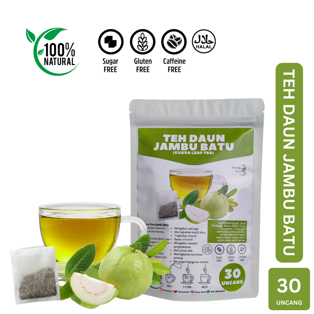💯🍐Teh Daun Jambu Batu : Guava Leaf Tea | Mengurangkan Kolesterol Dalam ...