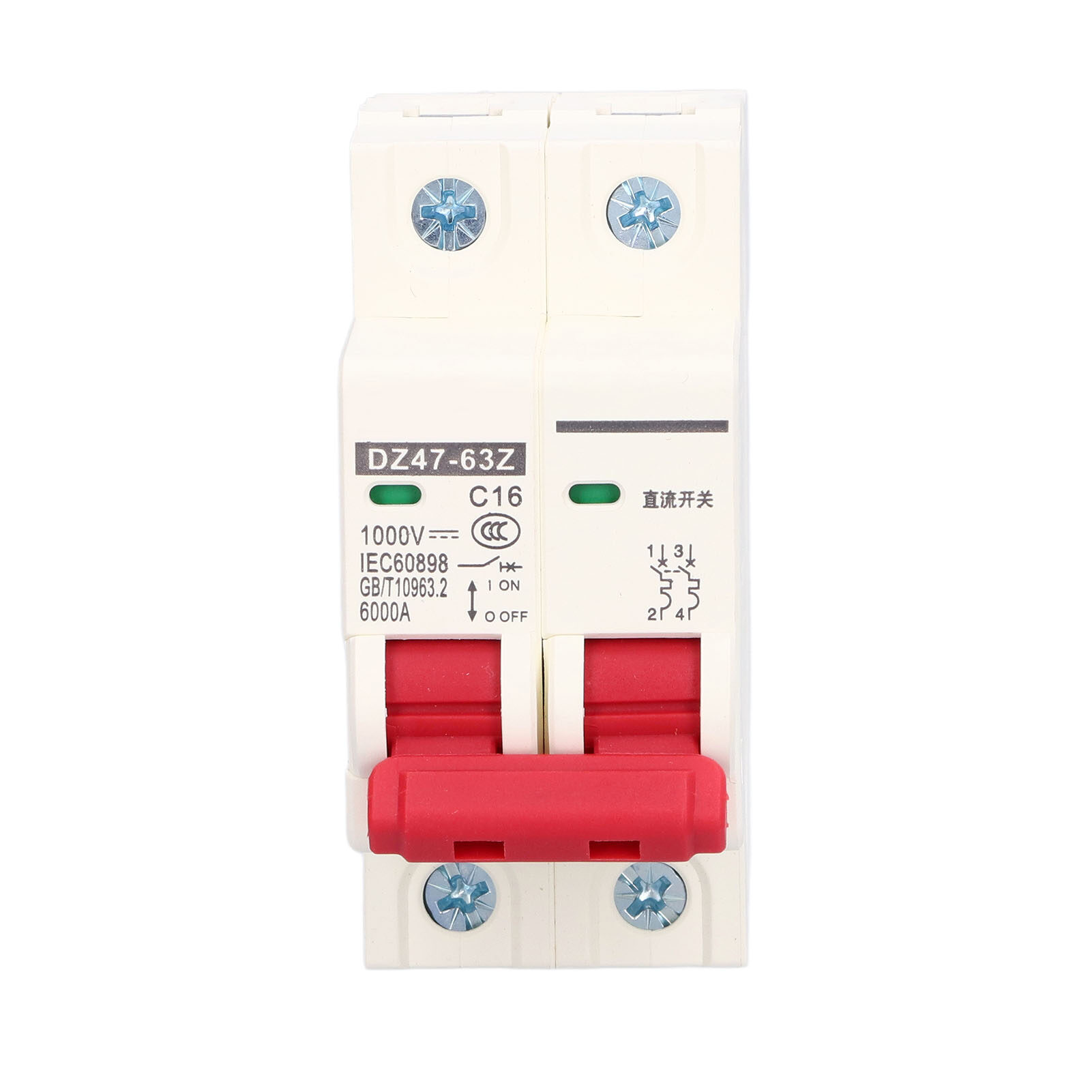 DC Circuit Breaker 16A 1000V 2P Circuit Breaker ตัวป้องกันวงจรไฟฟ้า ...