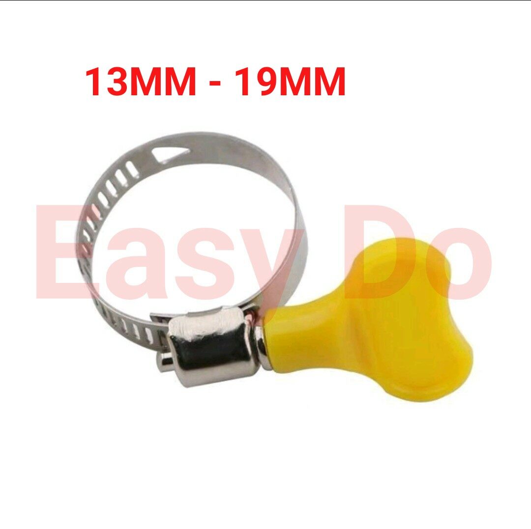2 PCS Hose Clamp Hose Pipe Clip With Plastic Handle Stainless Steel ...