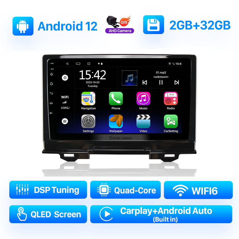 Seicane - 9inch 2.5D QLED touchscreen Android 12.0 Head Unit Radio ...