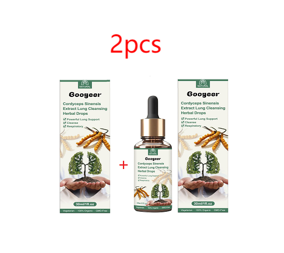 Googeer Cordyceps Sinensis Extract Lung Cleansing Herbal Drops Lung ...