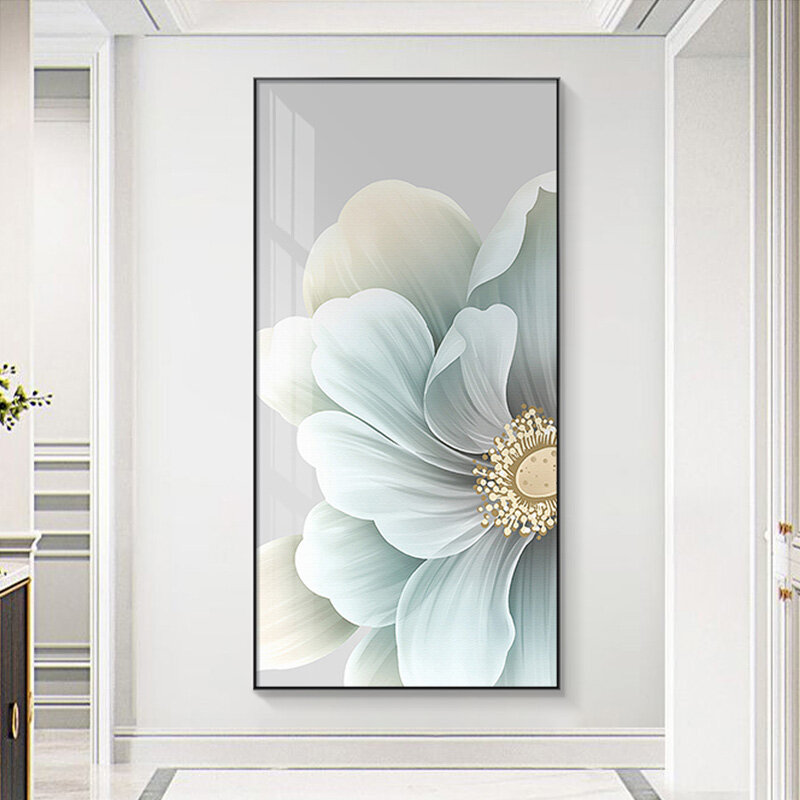 Elegant Light Color Flowers Painting Beautiful Wall Picture For Home ...