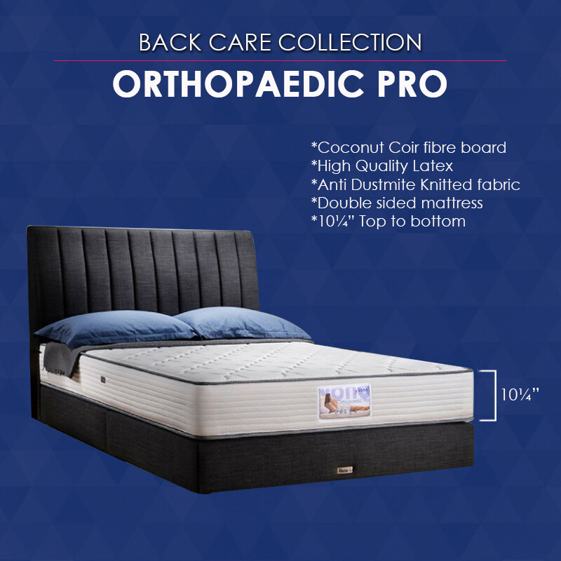 Vono Orthopaedic Pro Latex Mattress [15 Years Warranty][Free Pillow ...