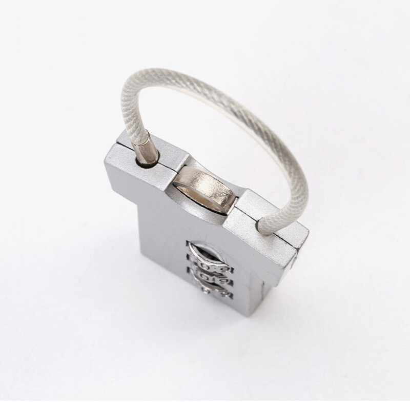 Heavy-duty Padlock Portable Travel Security Lock Mini Box Padlock Steel ...