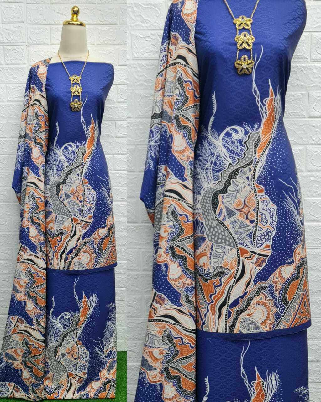 Kain Pasang Baju Kurung Sutera Dobby China - DC40 | Lazada