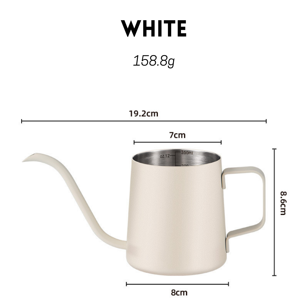 HOMEBREW 350ml Premium Coffee Gooseneck Kettle Hand Brew Pour Over Coffee Pot Long Narrow Spout ...