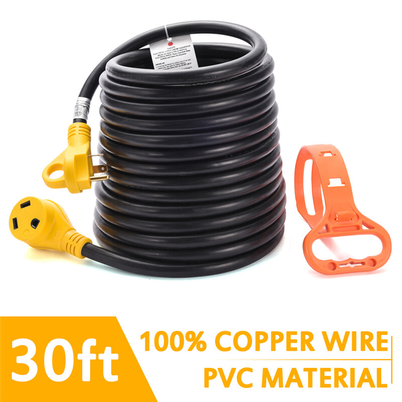 MICTUNING 30ft RV Extension Cord Outdoor - Grip Handle, Easy Unplug ...