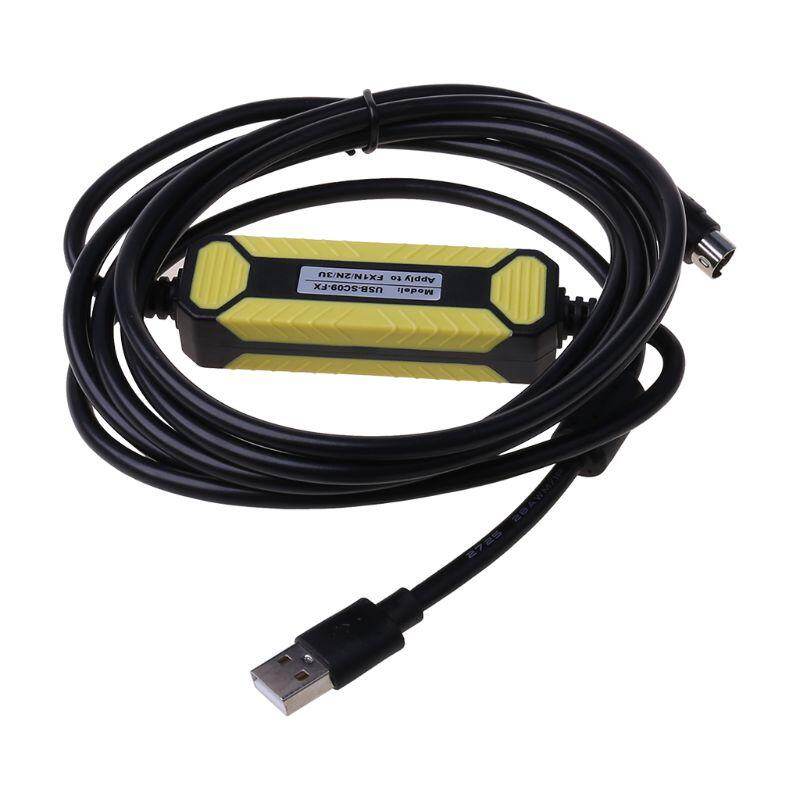 สายการเขียนโปรแกรมUSB-SC09-FXสำหรับสายเคเบิลสื่อสารPLCของMitsubishi FX ...