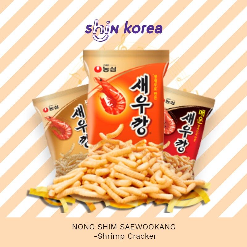 SHIN•KOREA Nong Shim Saewookang - Shrimp Flavored Crackers (Original ...