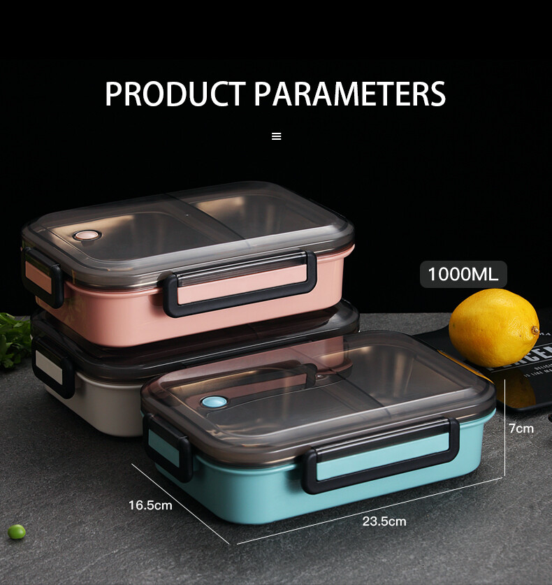 Kaxcio Japanese Lunch Box With Compartment 304 Stainless Steel Bento ...