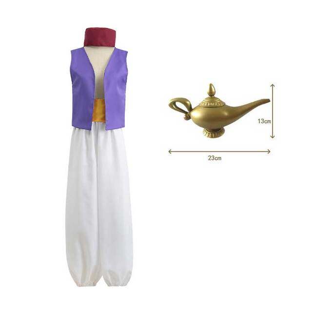 Kids Adult Fancy Arabian Prince Cosplay Cap Waistcoat Pants Teapot Boys ...