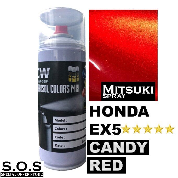 Candy Red Honda EX5 2K Paint AK668 Mitsuki Spray 400ml | Lazada