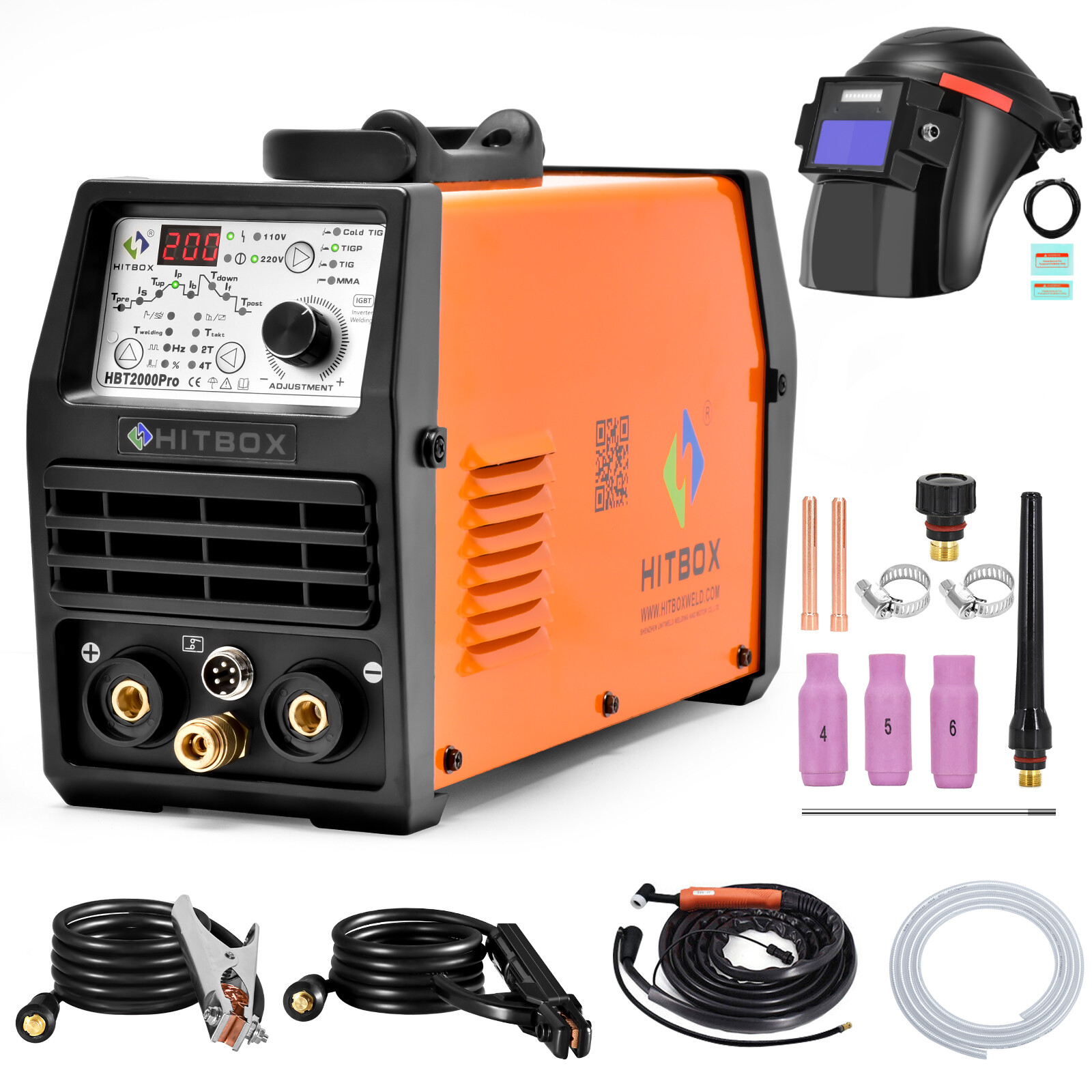 HITBOX 4 in 1 Cold TIG Welding Machine HBT2000P TIG/ TIG Pulse/ Cold ...