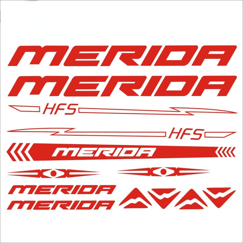 MERIDA HFS MTB Frame Sticker Road Bike Ride DIY Bike Decor Stickers ...