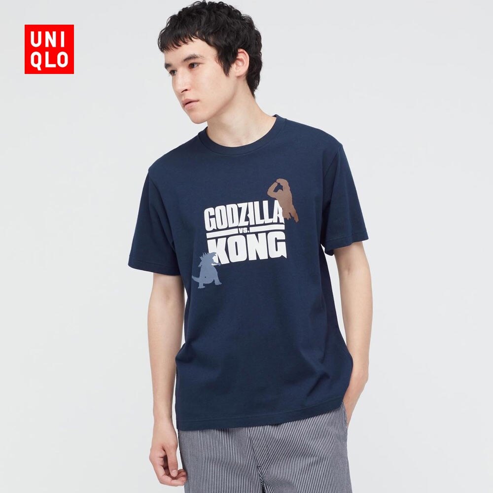 Uniqlo Godzilla เสื้อยืดแขนสั้นสำหรับผู้ชาย/ผู้หญิง | Lazada.co.th