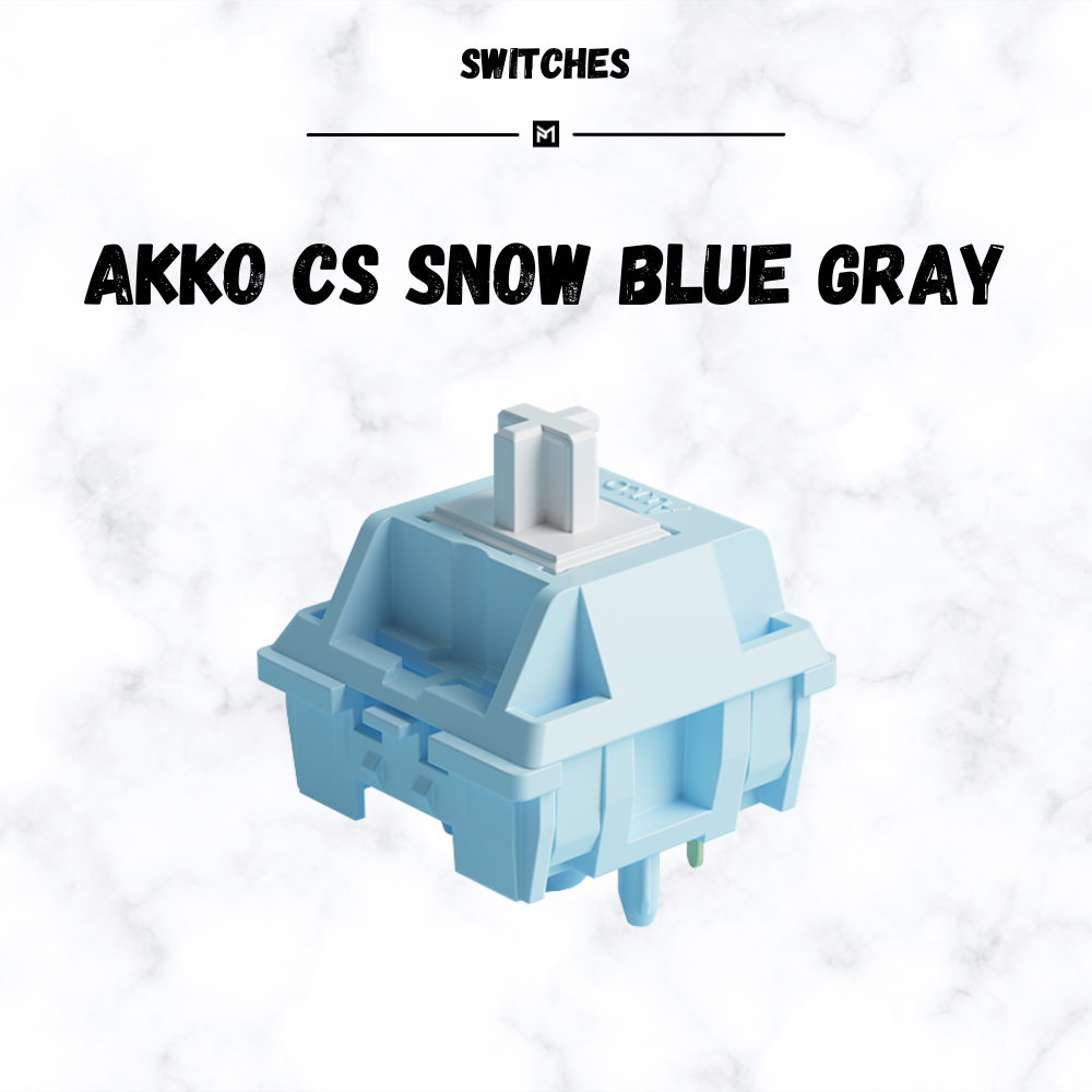 AKKO CS Snow Blue Gray Switch | Linear Switch | PCMOD x KEYMOD | Lazada
