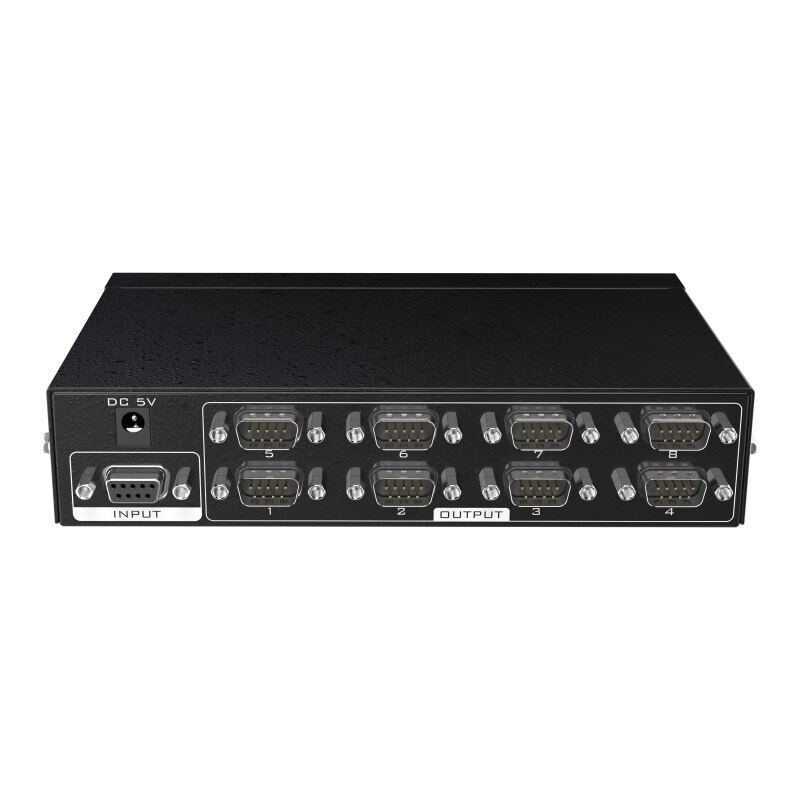 4 Port Active Serial RS232 Splitter 1 to 4 RS232 bi-direction Switcher ...