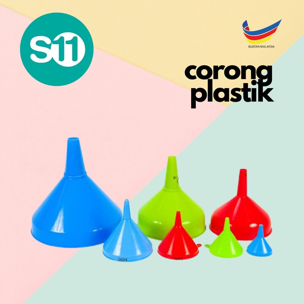 Corong Plastik Plastic Funnel 3" 4" 5" 6" 8" 9" 10" 12" | Lazada